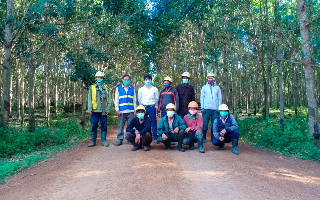 Equipe de maintenance des routes et des ponts, Socfin Cambodia ...